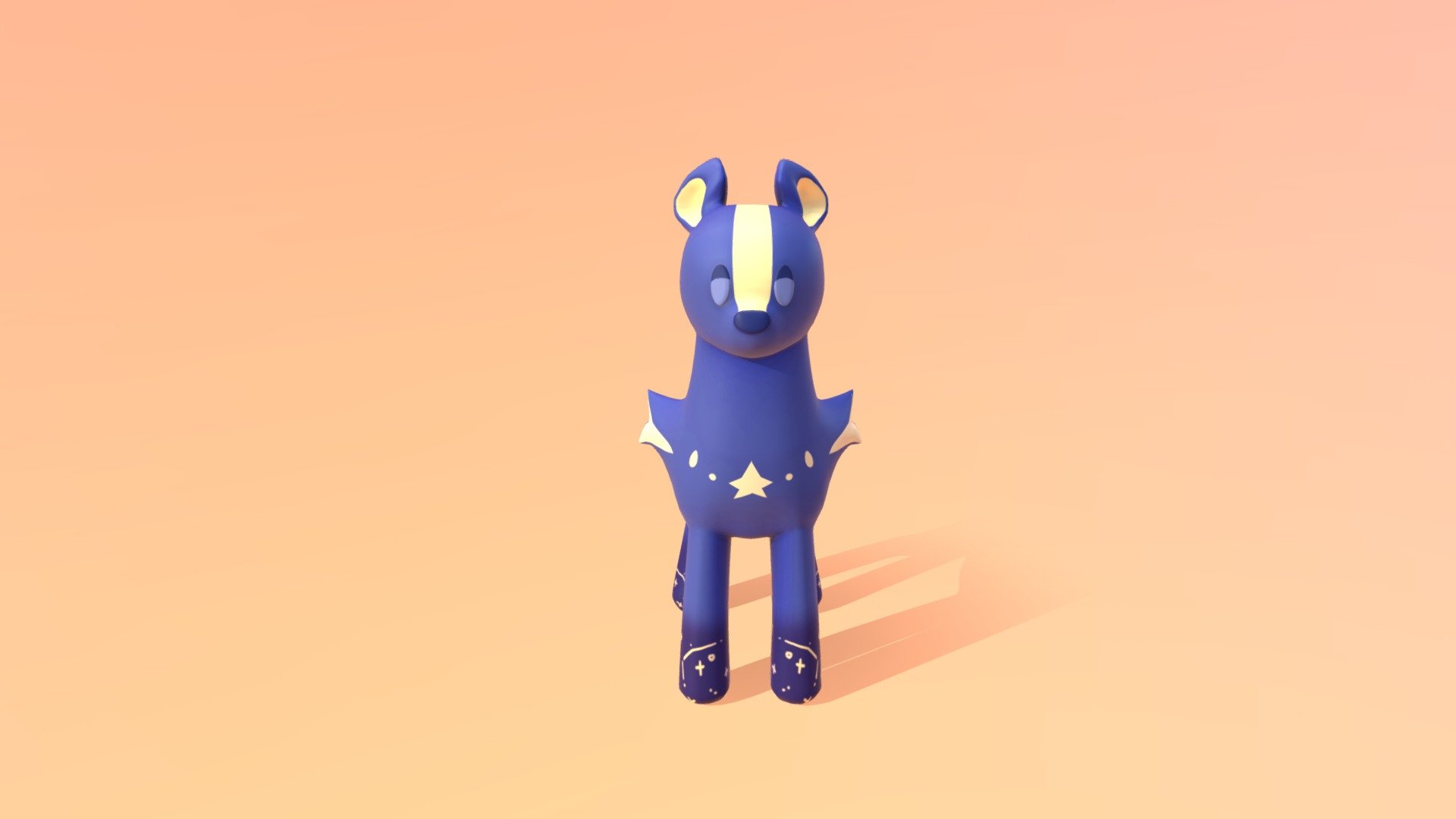 3D Character - Cerf Lune - 3D model by Tiffany Selosse (@Tiffanyselosse ...