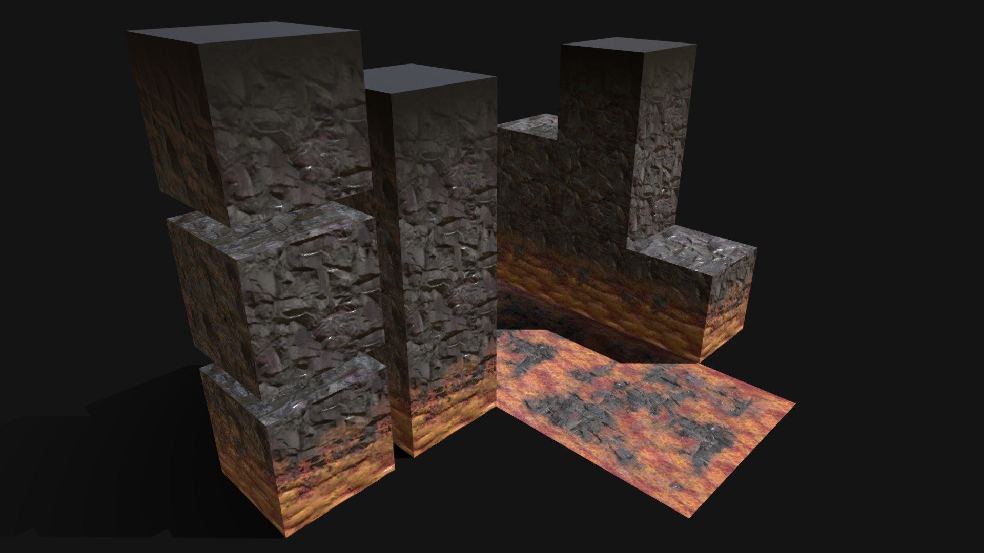 Tileable Dungeon Blocks - Buy Royalty Free 3D model by LB3D (@alienated ...