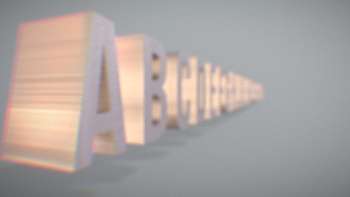 3d-alphabet 3D models - Sketchfab