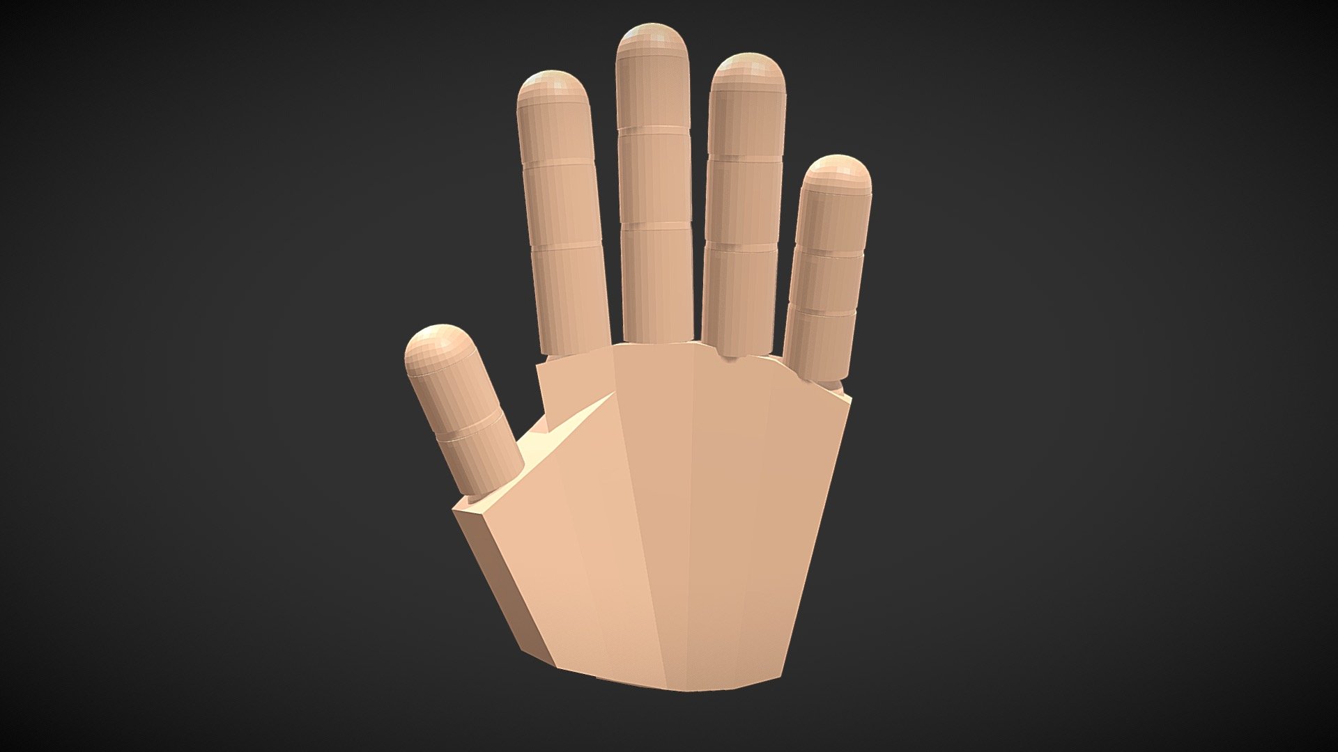 Simplified Hand For Artists - Download Free 3D model by chummy-island ...