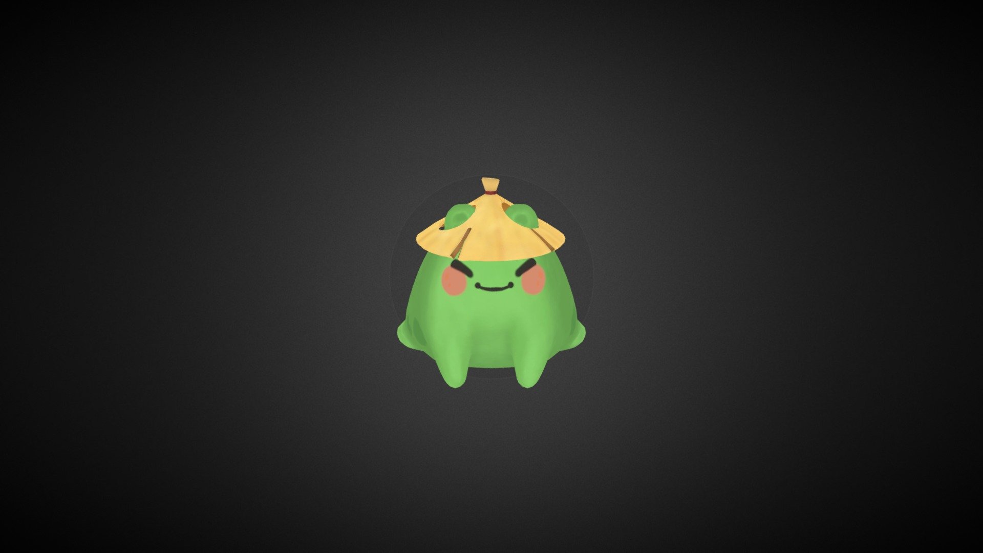 Cute frog say Hello - 3D model by Evorem.Art (@sohiermerovee) [7730e31 ...
