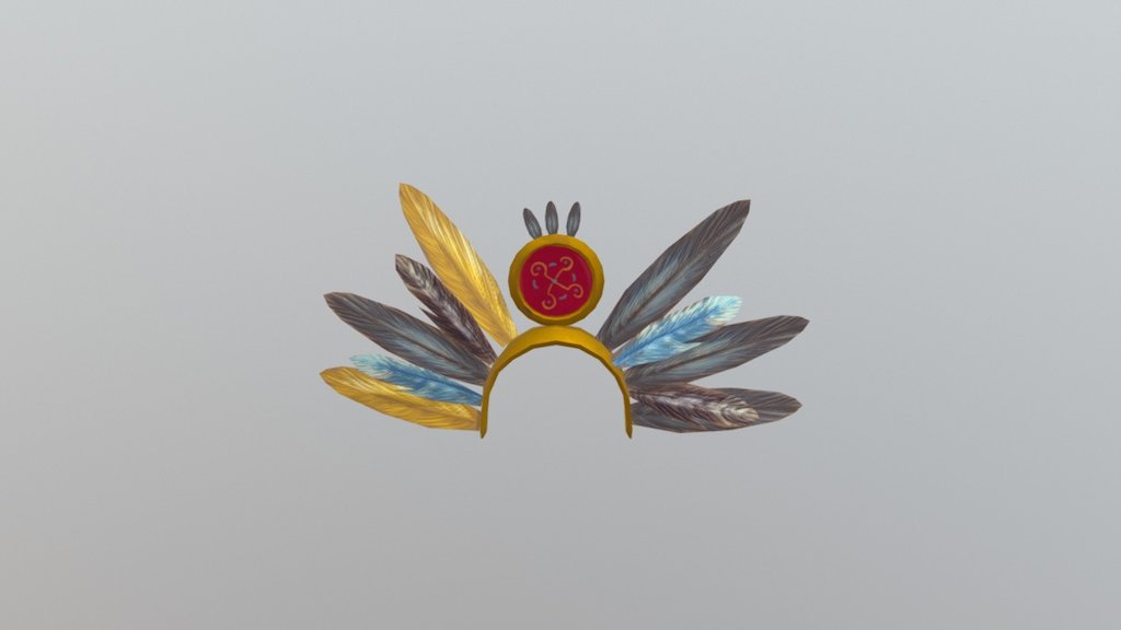 Feather Crown - 3D model by Rabecca (@Rabrocha) [7731473] - Sketchfab