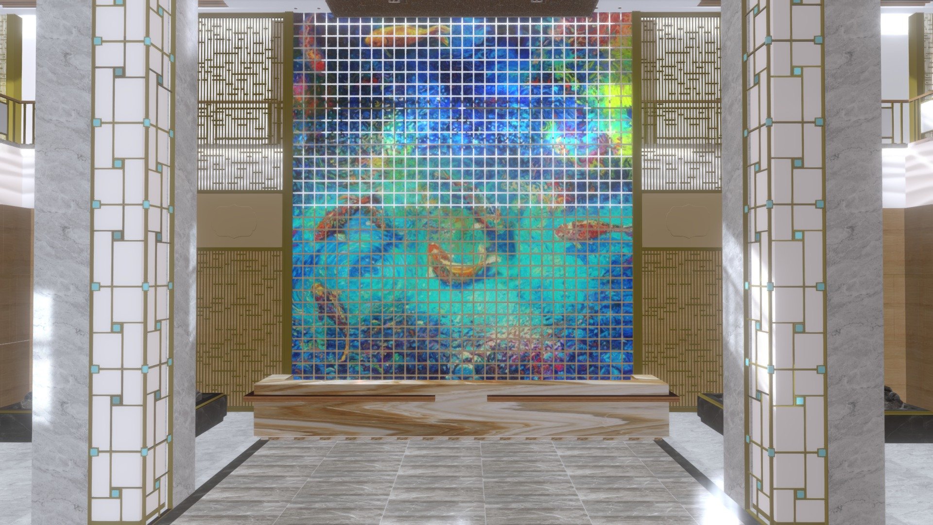 Reception | Hotel Lobby - Download Free 3D model by Arbin4444 ...