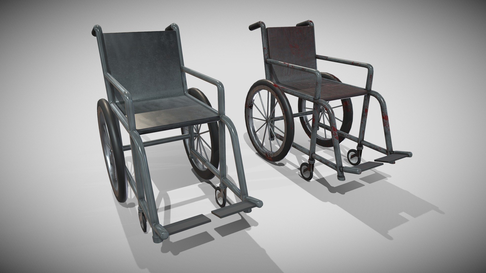 Post-apocalyptic style wheelchairs - Buy Royalty Free 3D model by ...