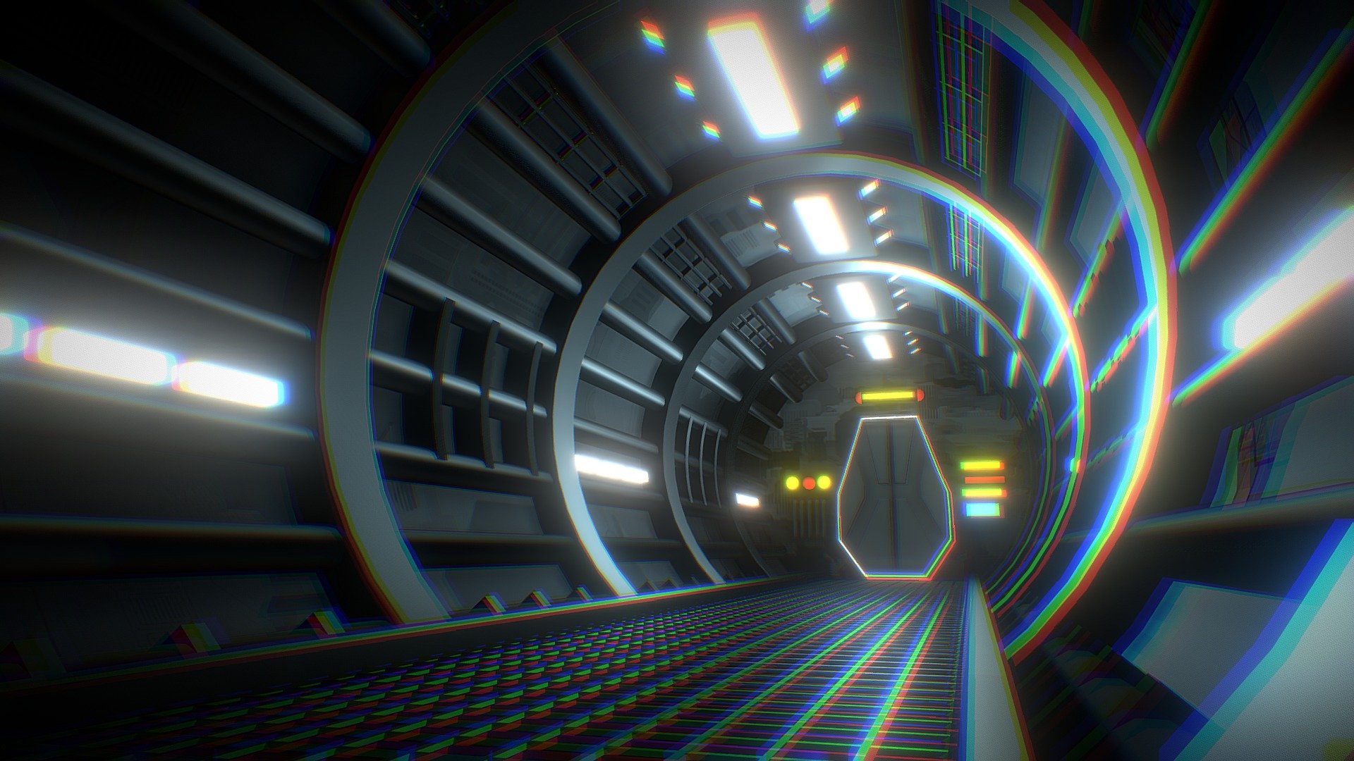 Sci-fi Spaceship Corridor - Download Free 3D model by J4747 [7733bbe] - Sketchfab