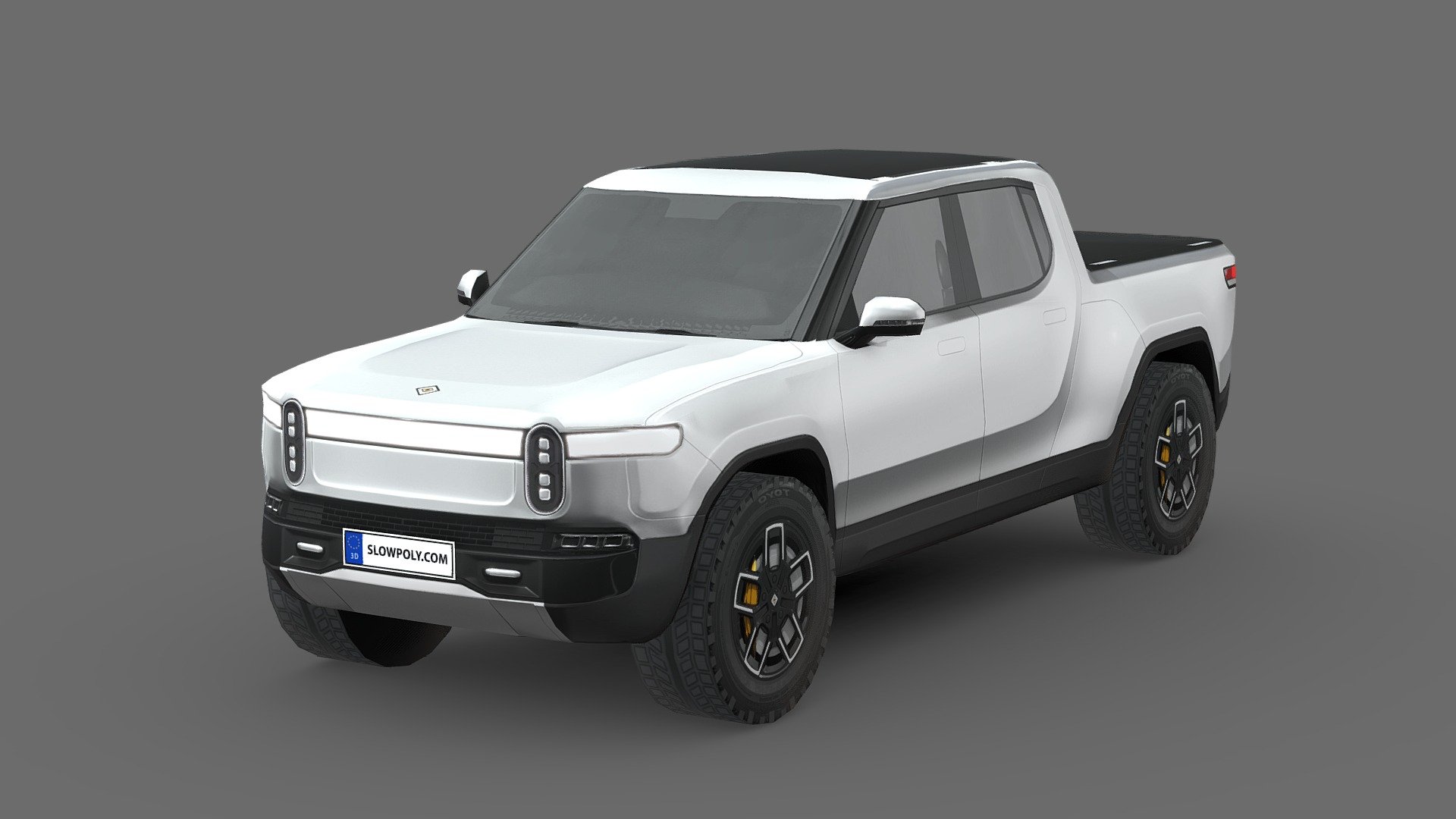 Rivian R1T - Buy Royalty Free 3D model by slowpoly [7734229 ...
