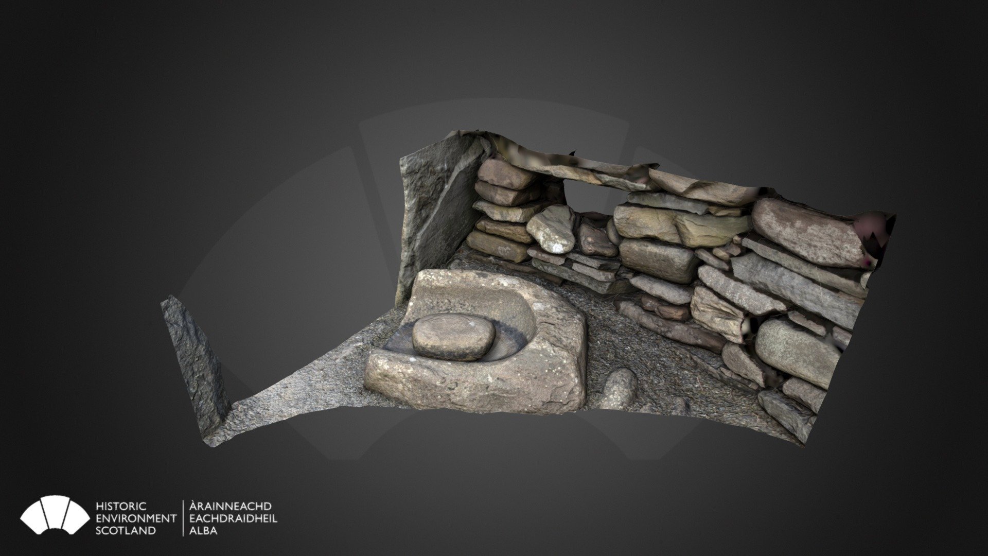Trough Quern, Jarlshof, Shetland - 3D model by Historic Environment ...