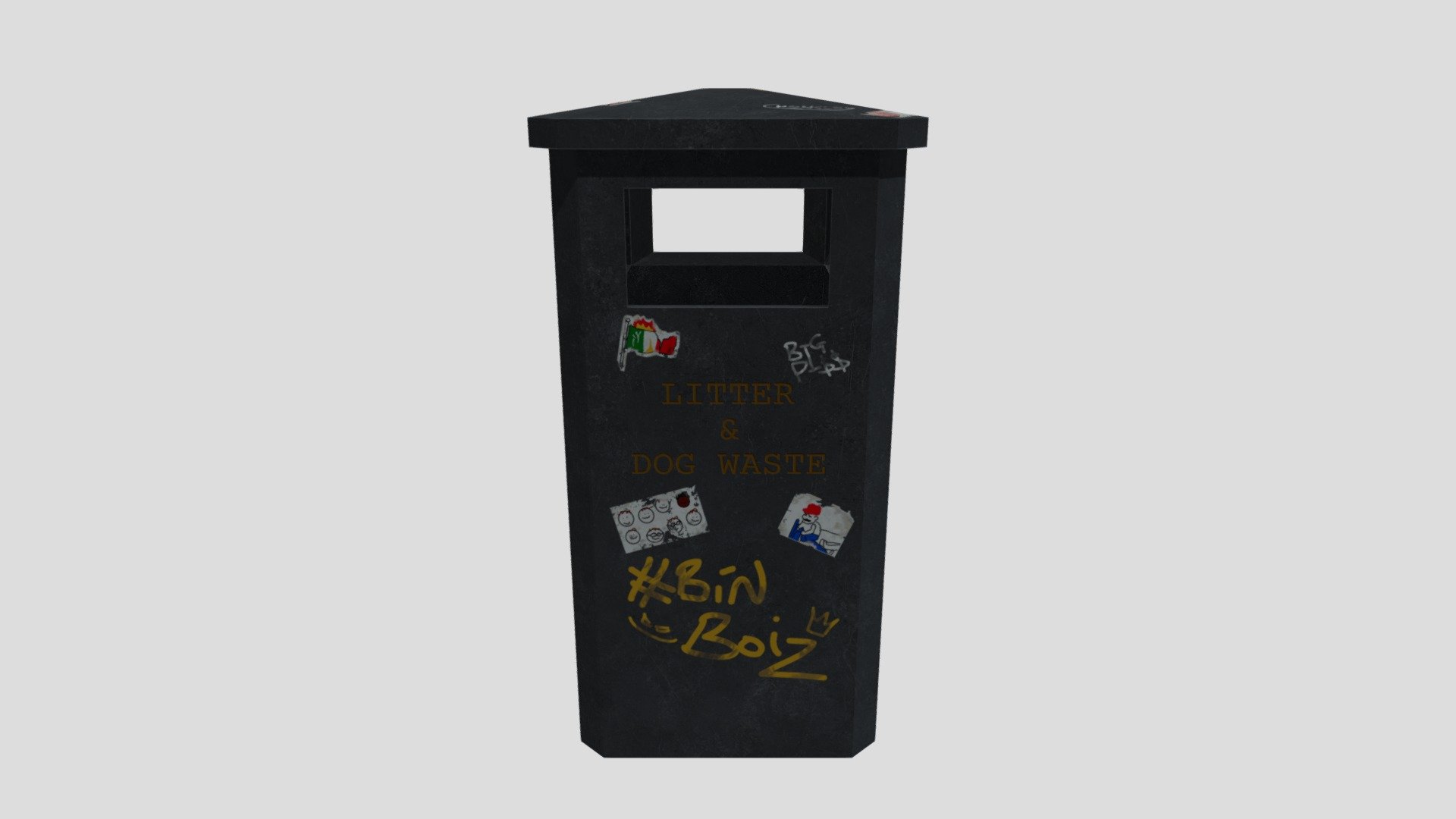 bin - 3D model by matte206 (@matte2006) [7736afd] - Sketchfab