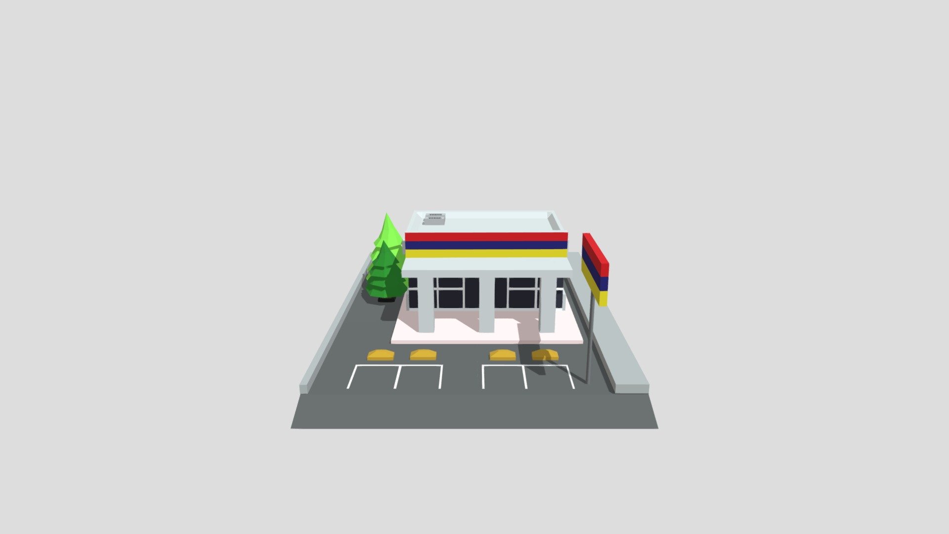 Indomaret - Download Free 3D model by Widya.Prathiwi [7738835] - Sketchfab