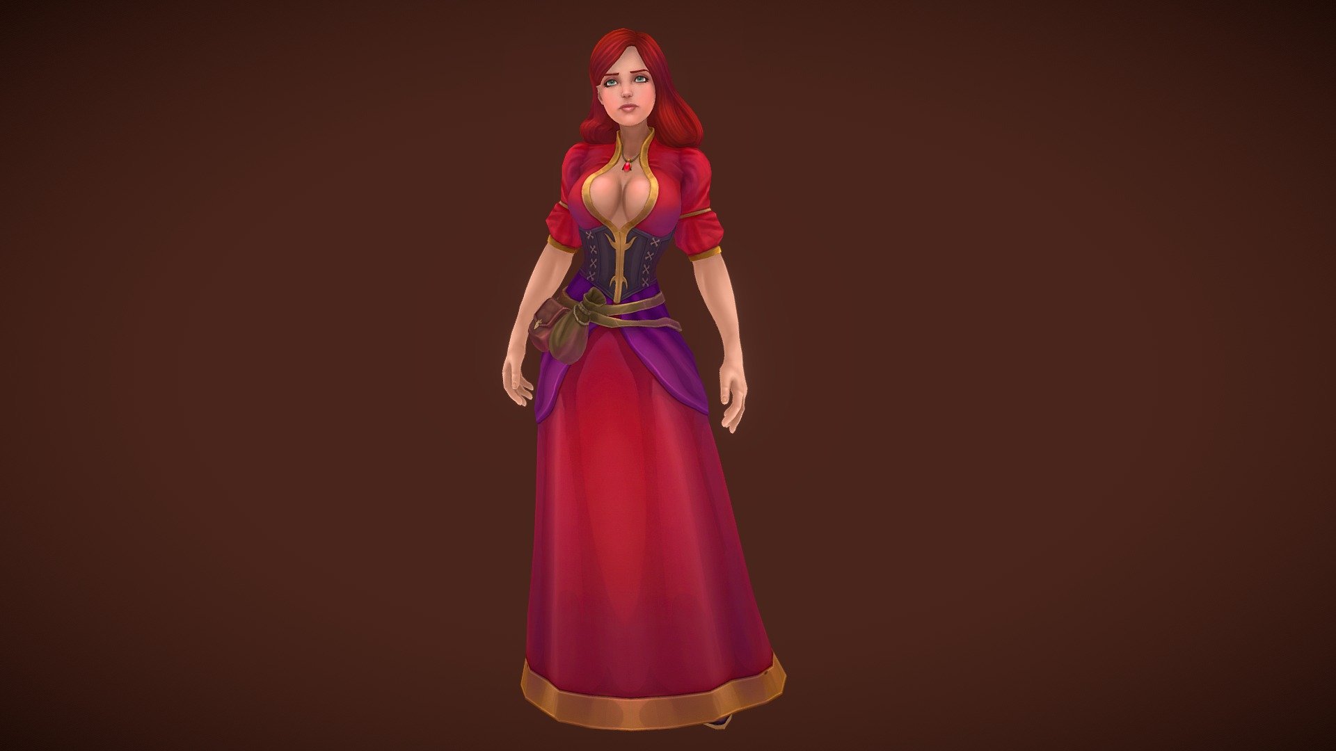 Stylized Human Female Villager - 3D model by N-hance Studio ...