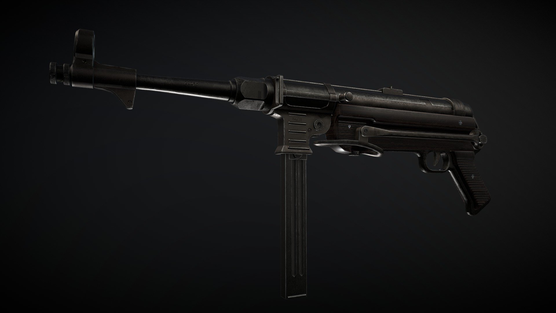 MP40 Germany Weapon - 3D model by Kablex [7739973] - Sketchfab