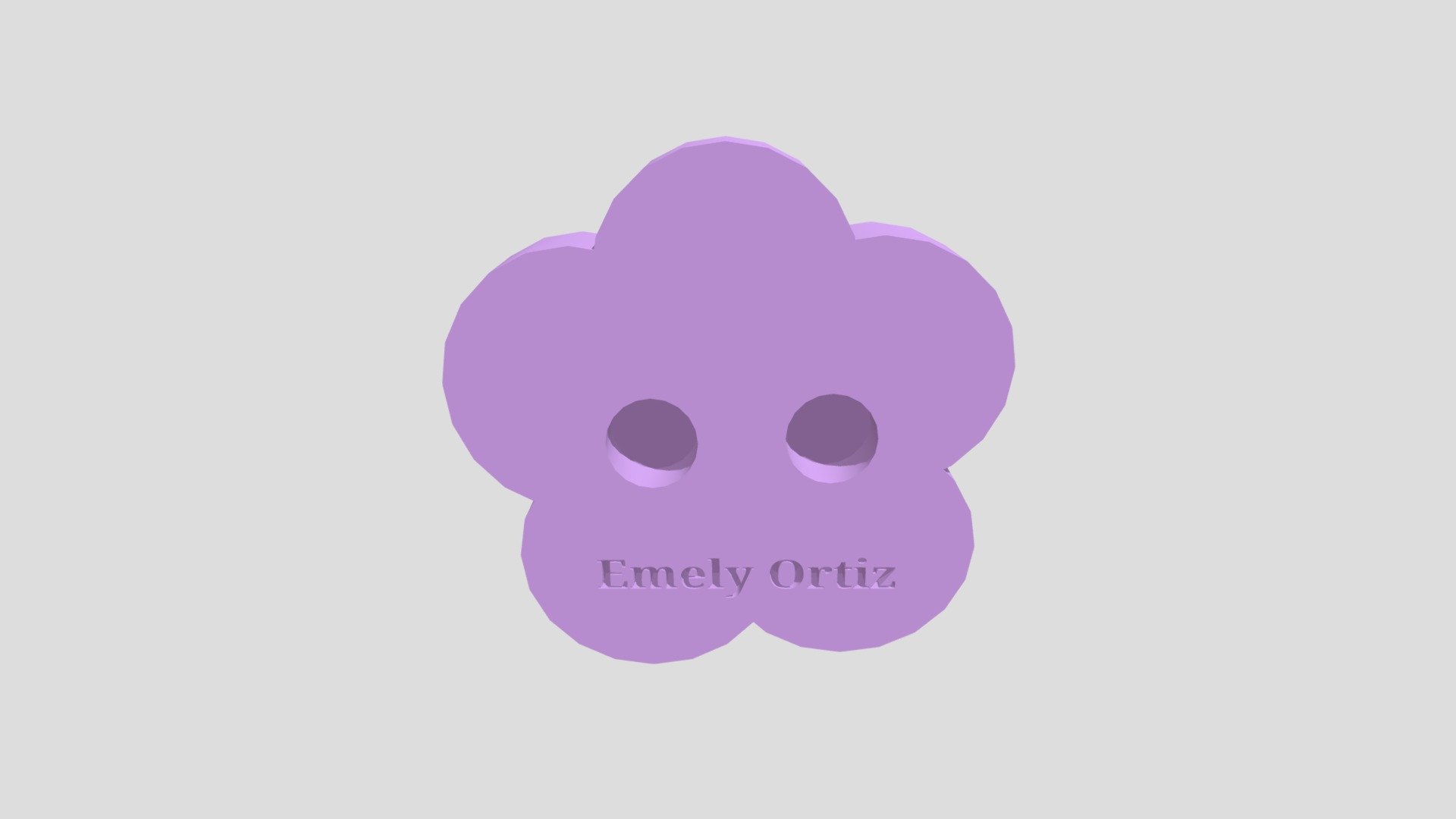 Flower Button - 3D model by emely_ortiz [773a226] - Sketchfab