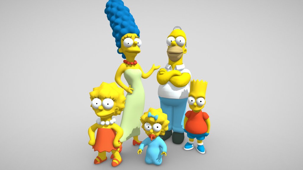 The simpsons - A 3D model collection by Melco007 (@David.Cormier ...