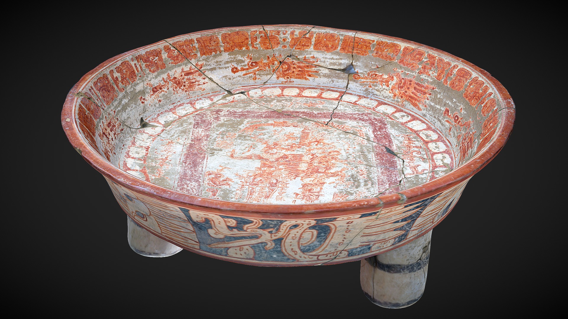 Ancient Maya plate for chocolates - Download Free 3D model by Alexandre ...