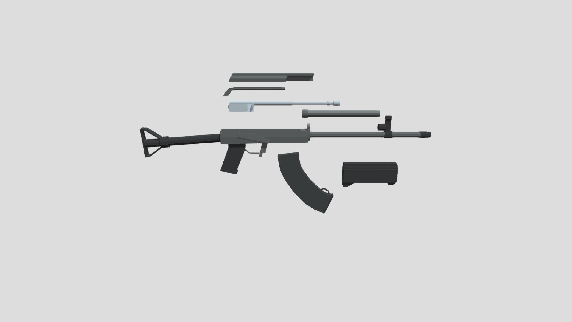RK62 Assault Rifle - 3D model by NeckBirdsy [773d384] - Sketchfab