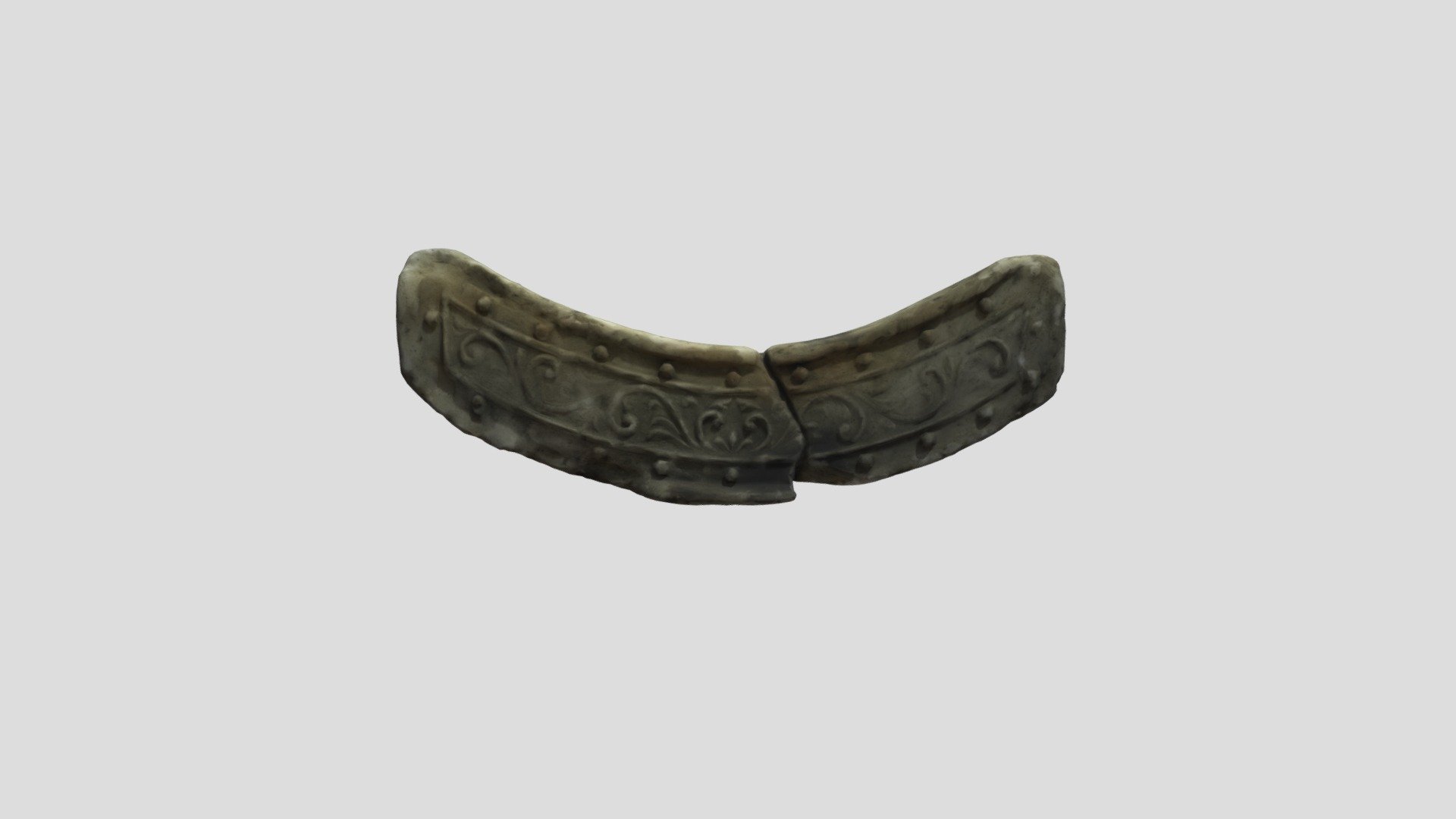 東大寺式軒平瓦 6732A（低解像度版） - Download Free 3D model by 【公式】奈良文化財研究所 ...