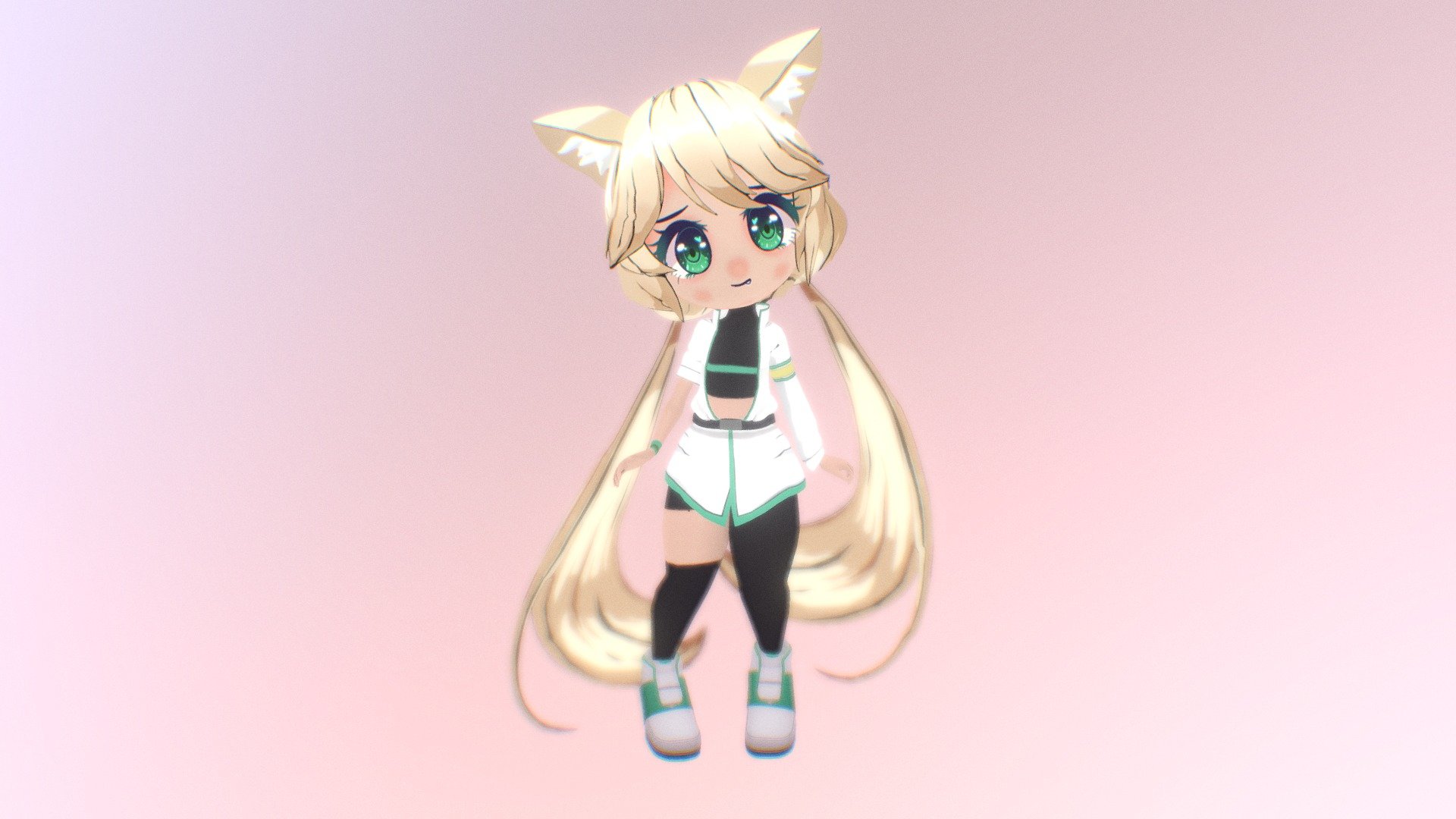 Anime Chibi Girl : Aisha by Seraphim - Download Free 3D model by ...