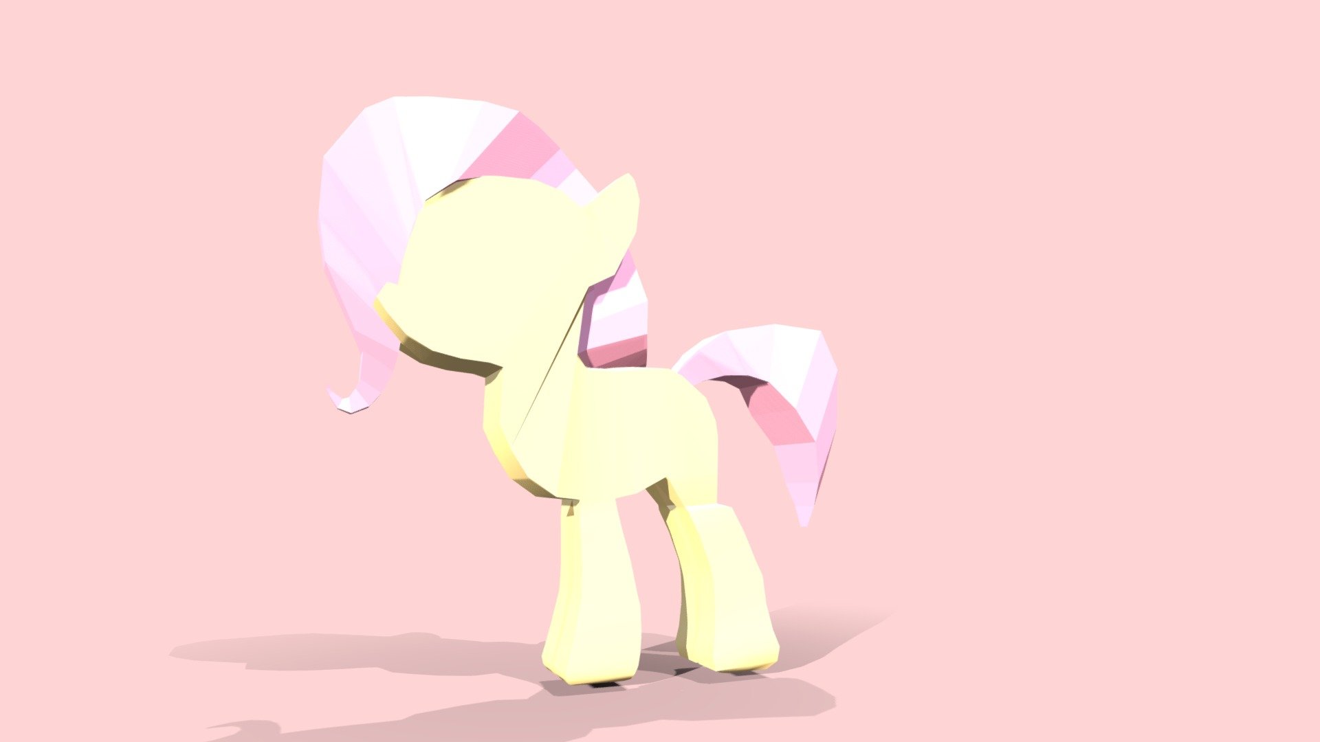 Fluttershy - Low Poly - Download Free 3D model by Daringcuteseal ...