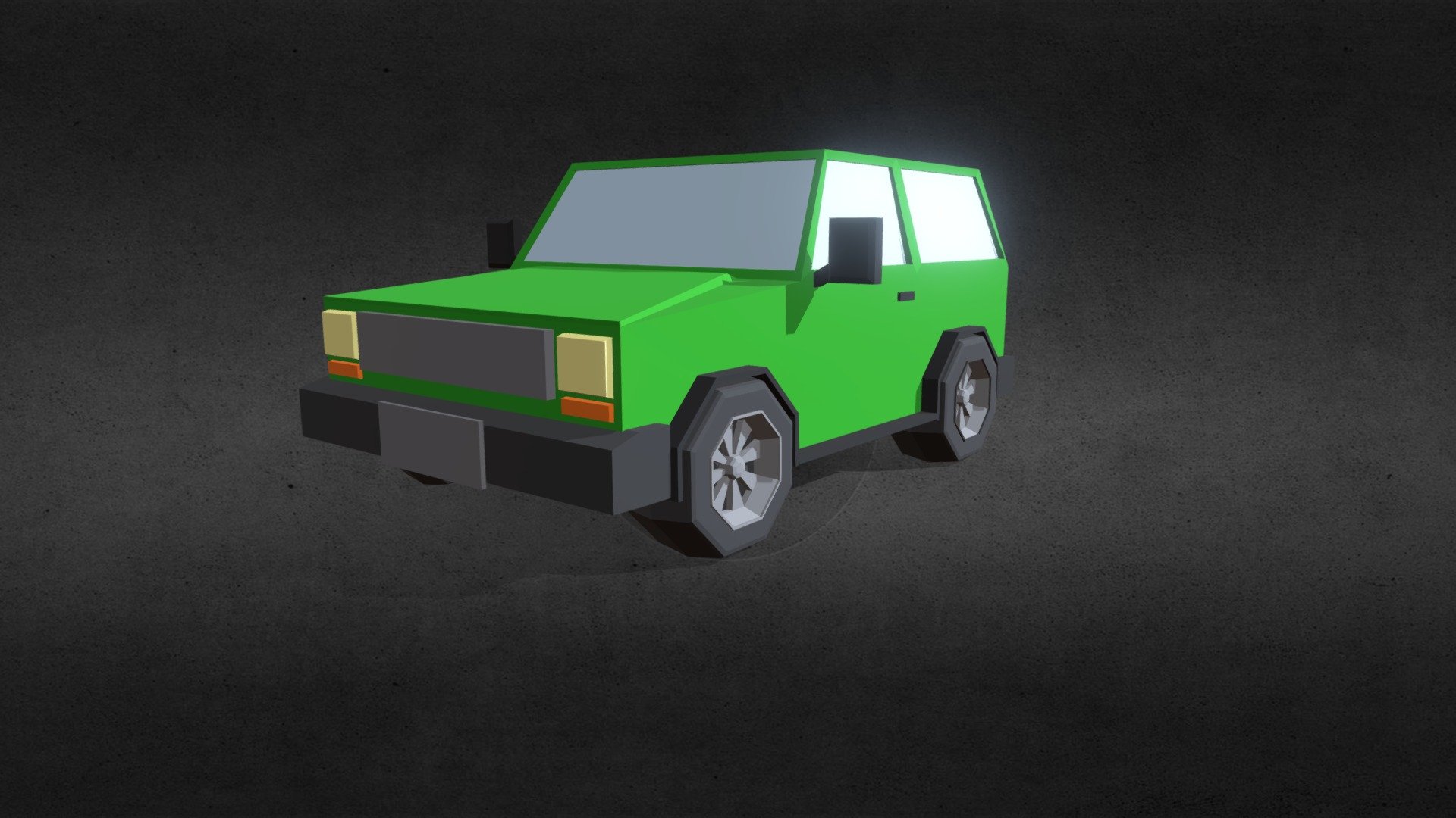 Green Car low poly - Download Free 3D model by And Oli ...