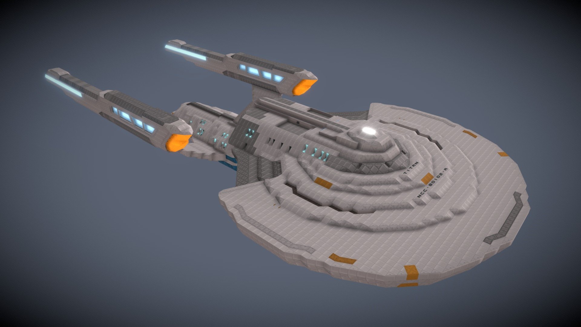 USS Titan - Constitution III Class [Star Trek] - Download Free 3D model ...