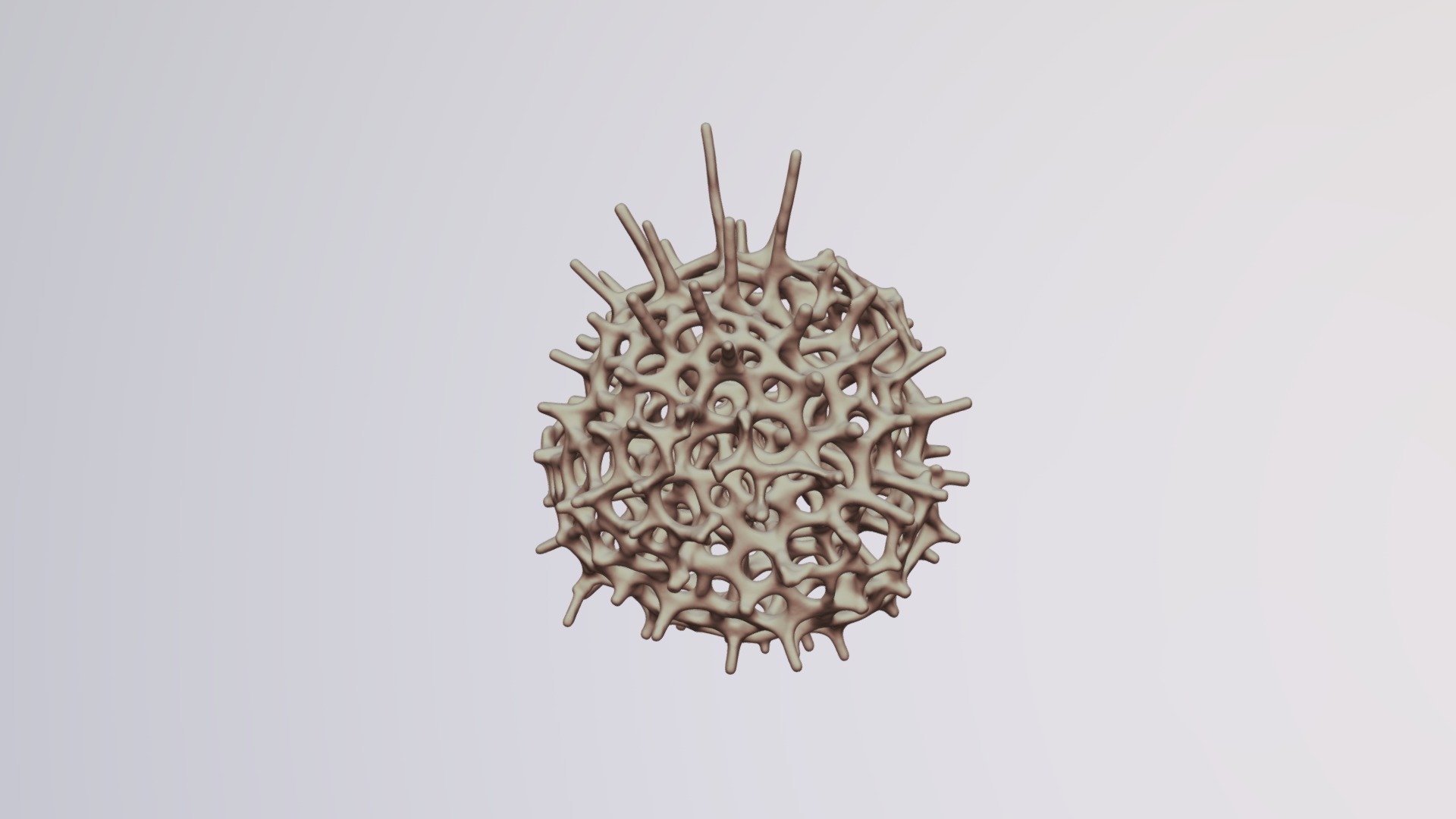 Radiolaria skeleton - 3D model by Planktonix [7747b9e] - Sketchfab