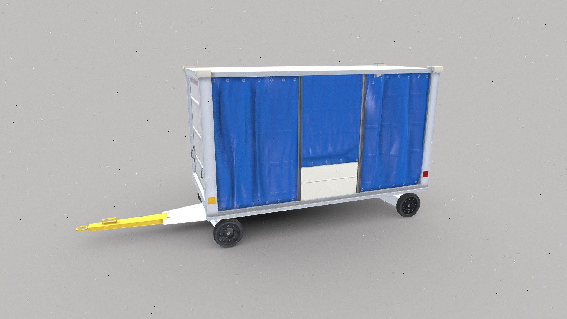 Airport baggage trailer - Buy Royalty Free 3D model by Sousinho ...