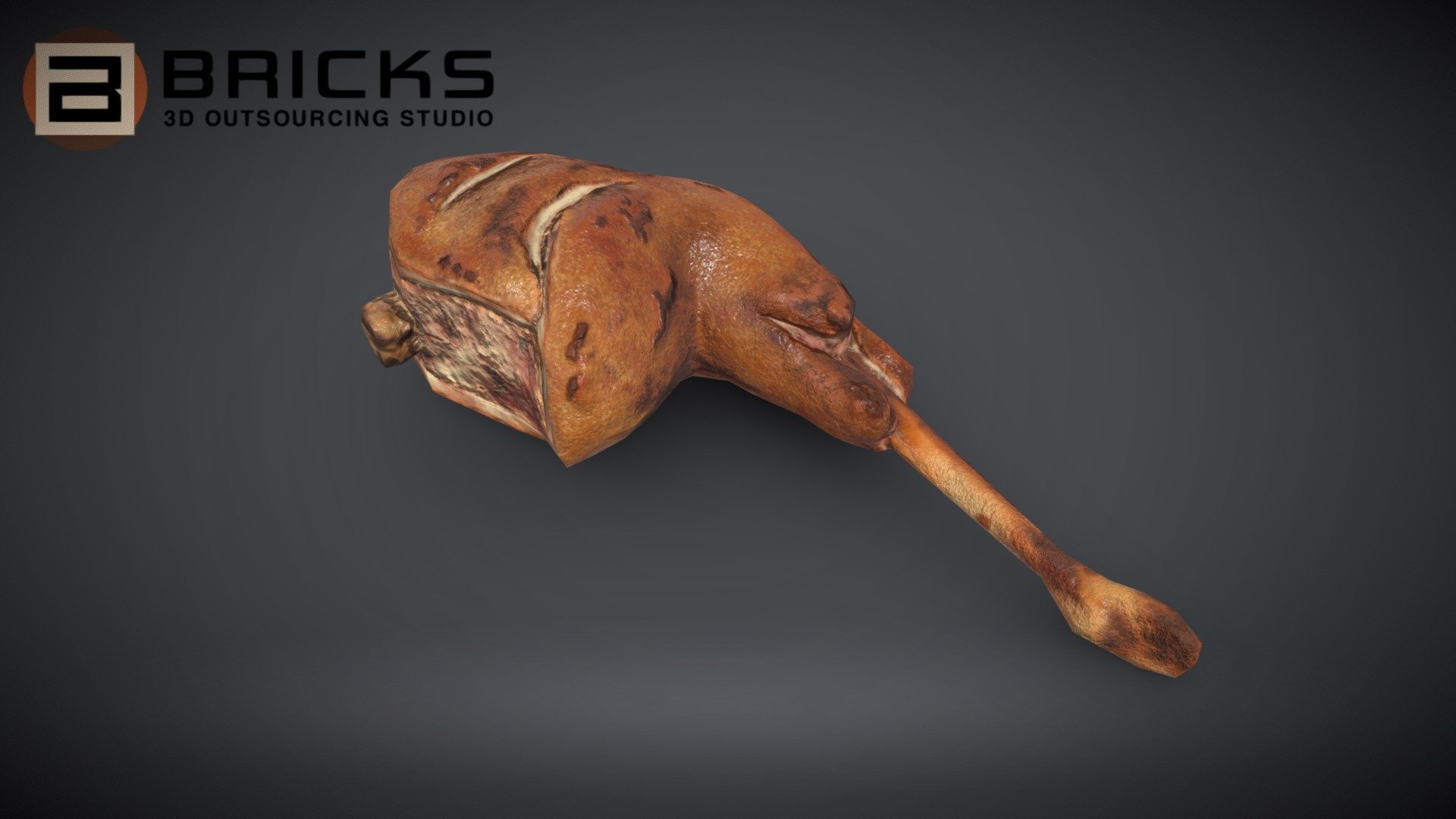 RabbitLegGrilled - Buy Royalty Free 3D model by Bricks Studio ...