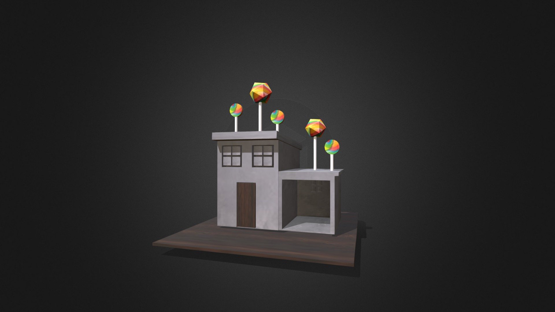 Candy House - Download Free 3D model by ammarat.so [774b552] - Sketchfab