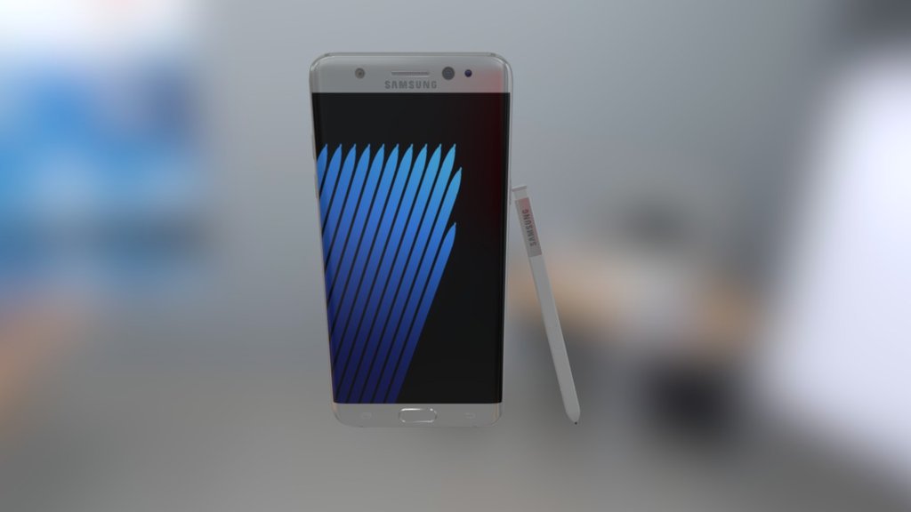 Samsung Galaxy Note 7 3d Model - Silver - 3D model by UMURdesign ...
