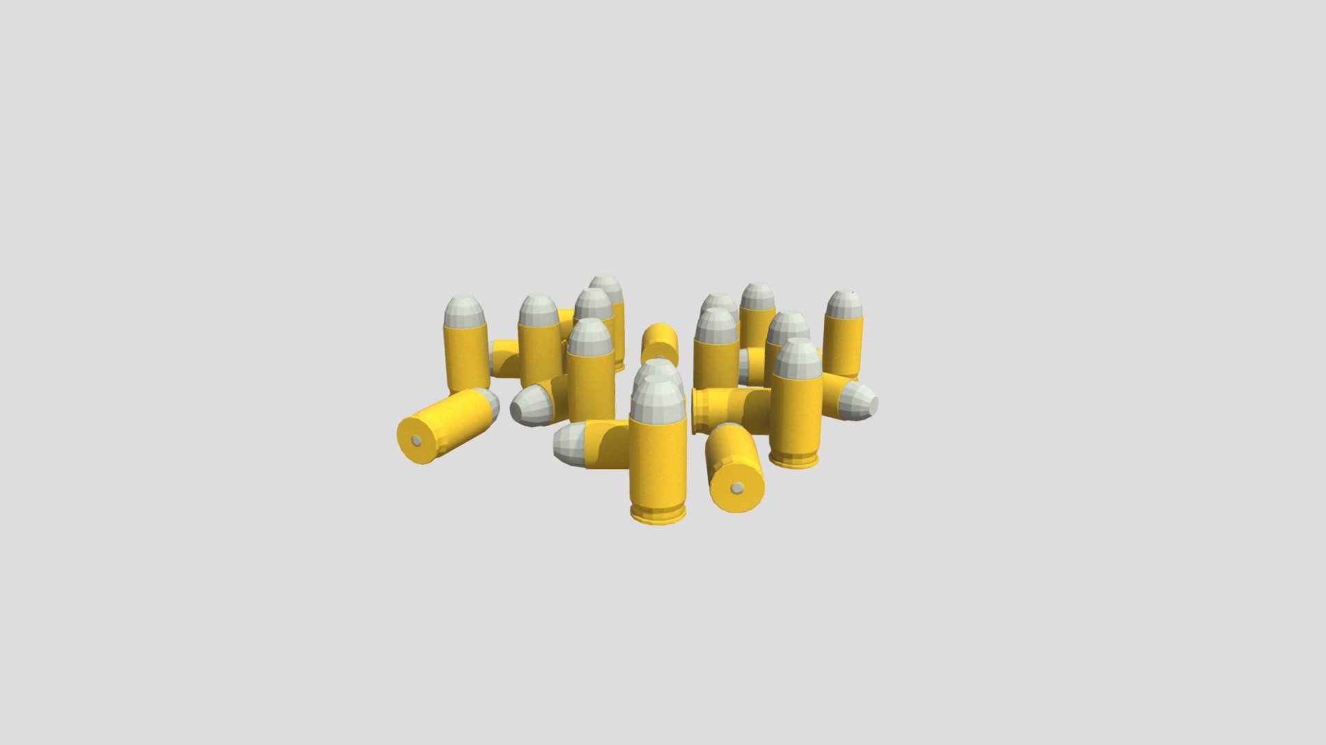 Low Poly 9x19mm Catridge Cluster - 3D model by Forwardnow27 [774bfd2 ...