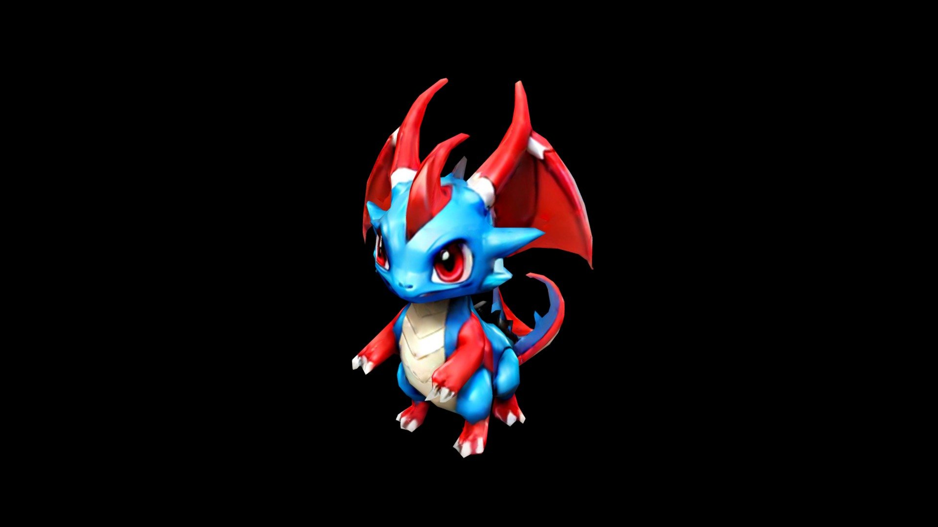 "Electric Blue Mythical Fusion" Head Cartoon Azu - Download Free 3D ...