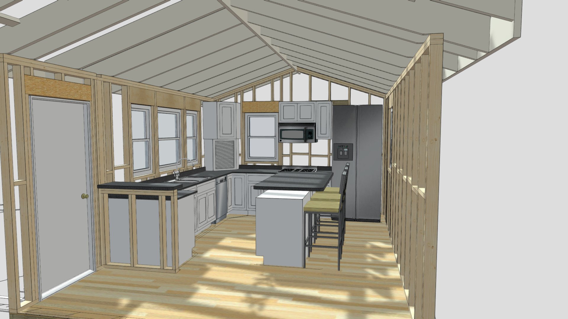 Ergenbright Kitchen 7/1/24 Framing - 3D model by Candarco LLC ...