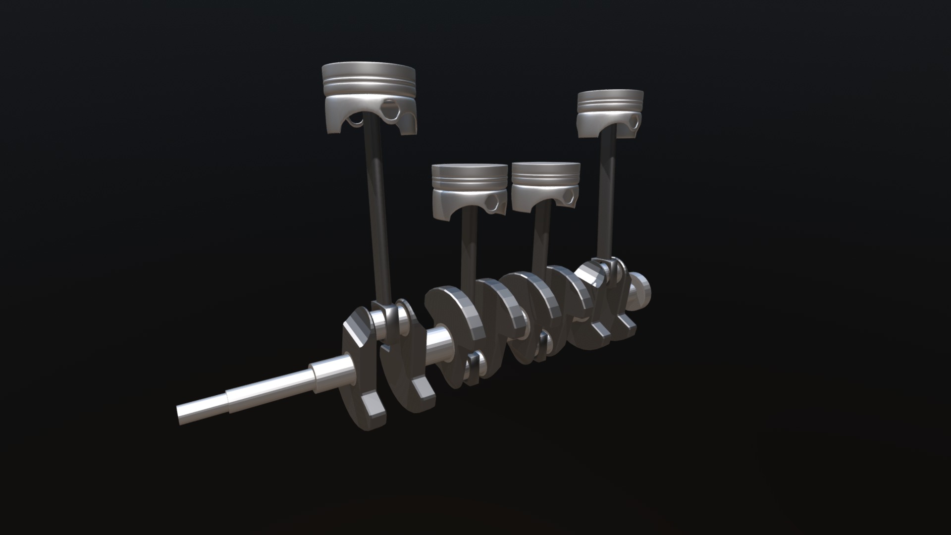 4 cylinders - 3D model by Otto.Tolvanen [77503ba] - Sketchfab