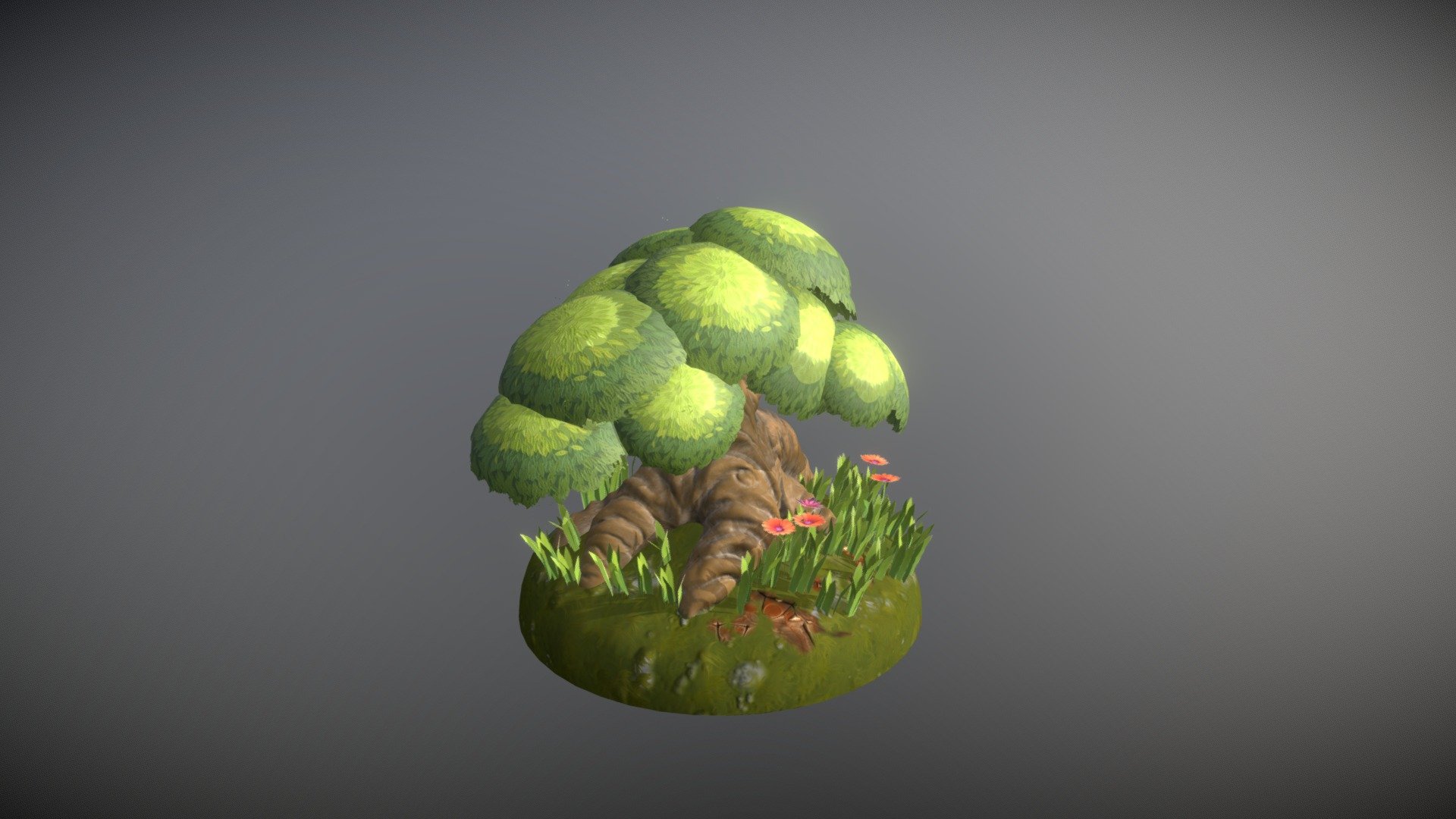 Tree Diorama - 3D model by whiteroom [7750e02] - Sketchfab