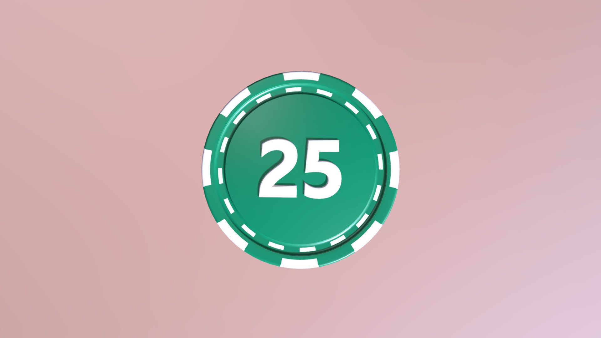 Poker Chip 25$ - Download Free 3D model by matveuk (@anna_bezzu) [775195e] - Sketchfab