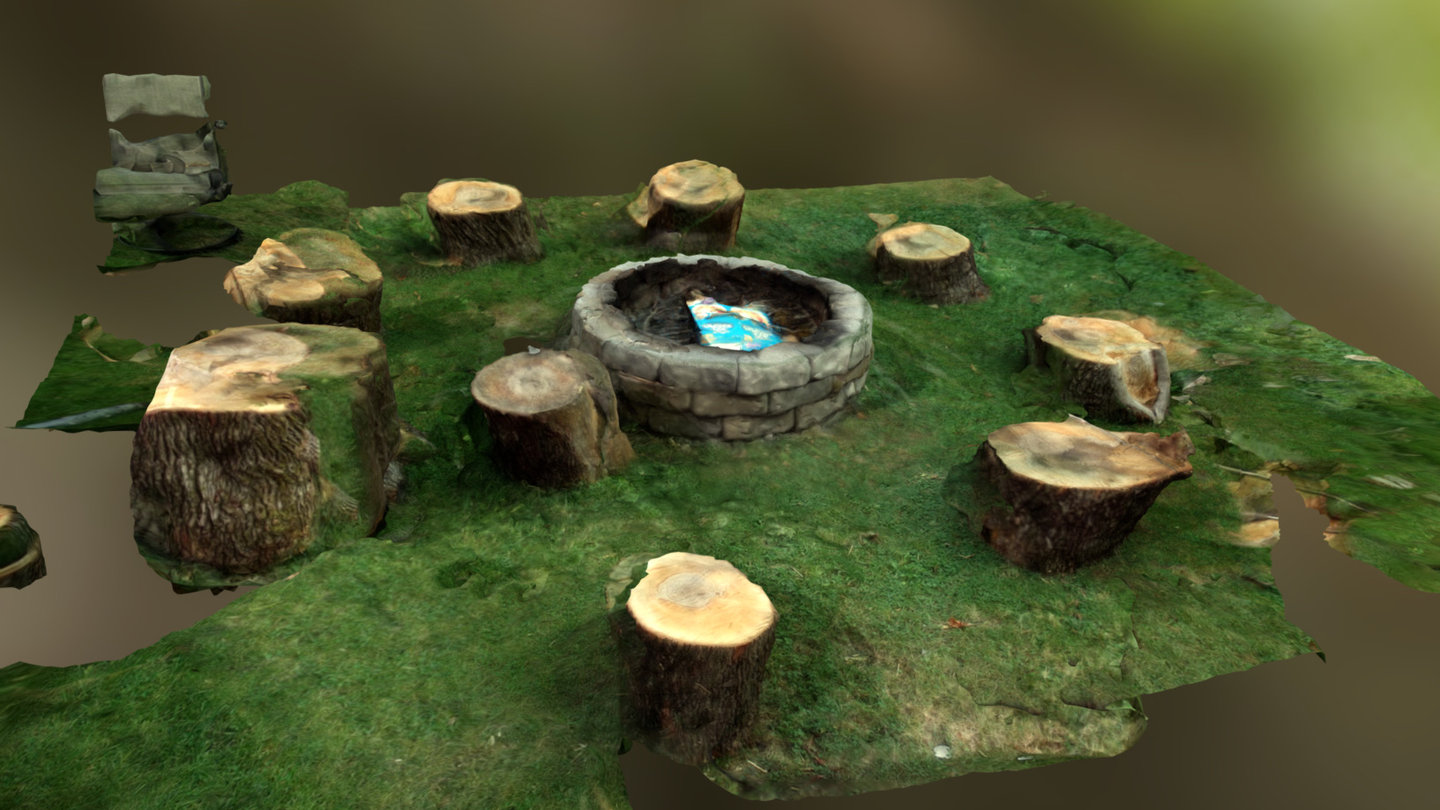 Elf STumps at the fire. - 3D model by New England Explorers ...