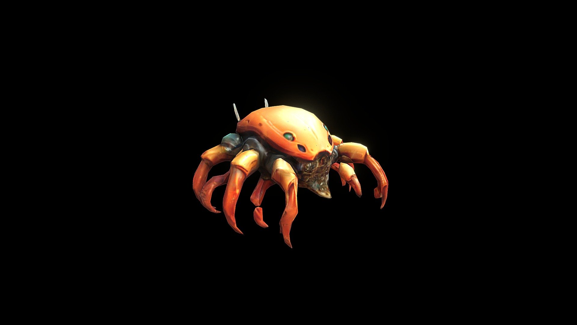 an illustration of a robotic crab in the dese - Download Free 3D model ...