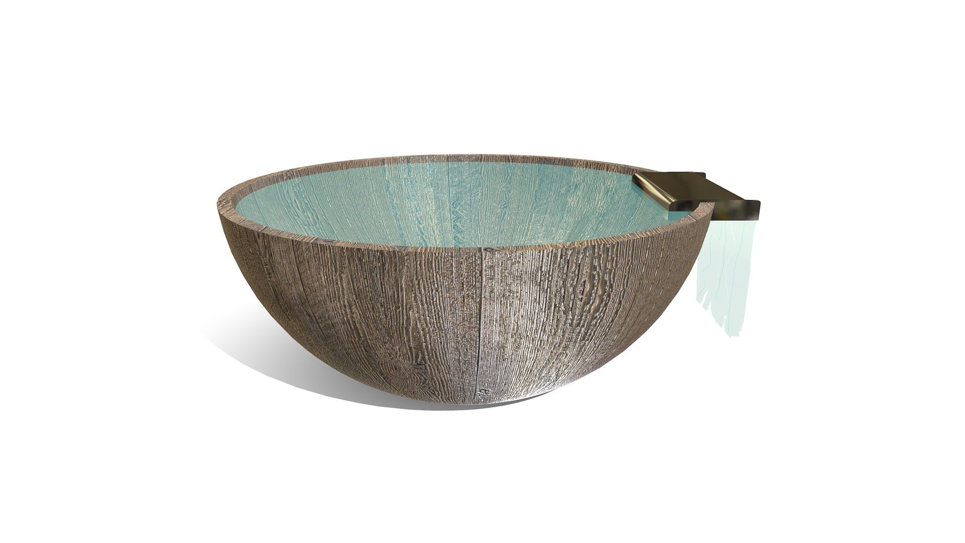 Modofire Sedona Water Spillway Bowl - Woodgrain - 3D model by Modofire ...