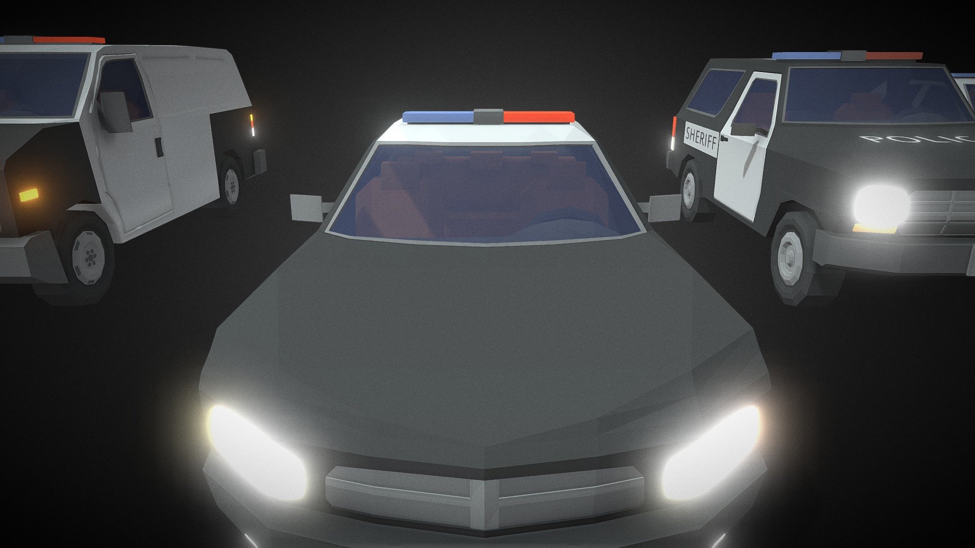 police cars - 3D model by A.R.S|T. (@arseniy3600) [775b727] - Sketchfab