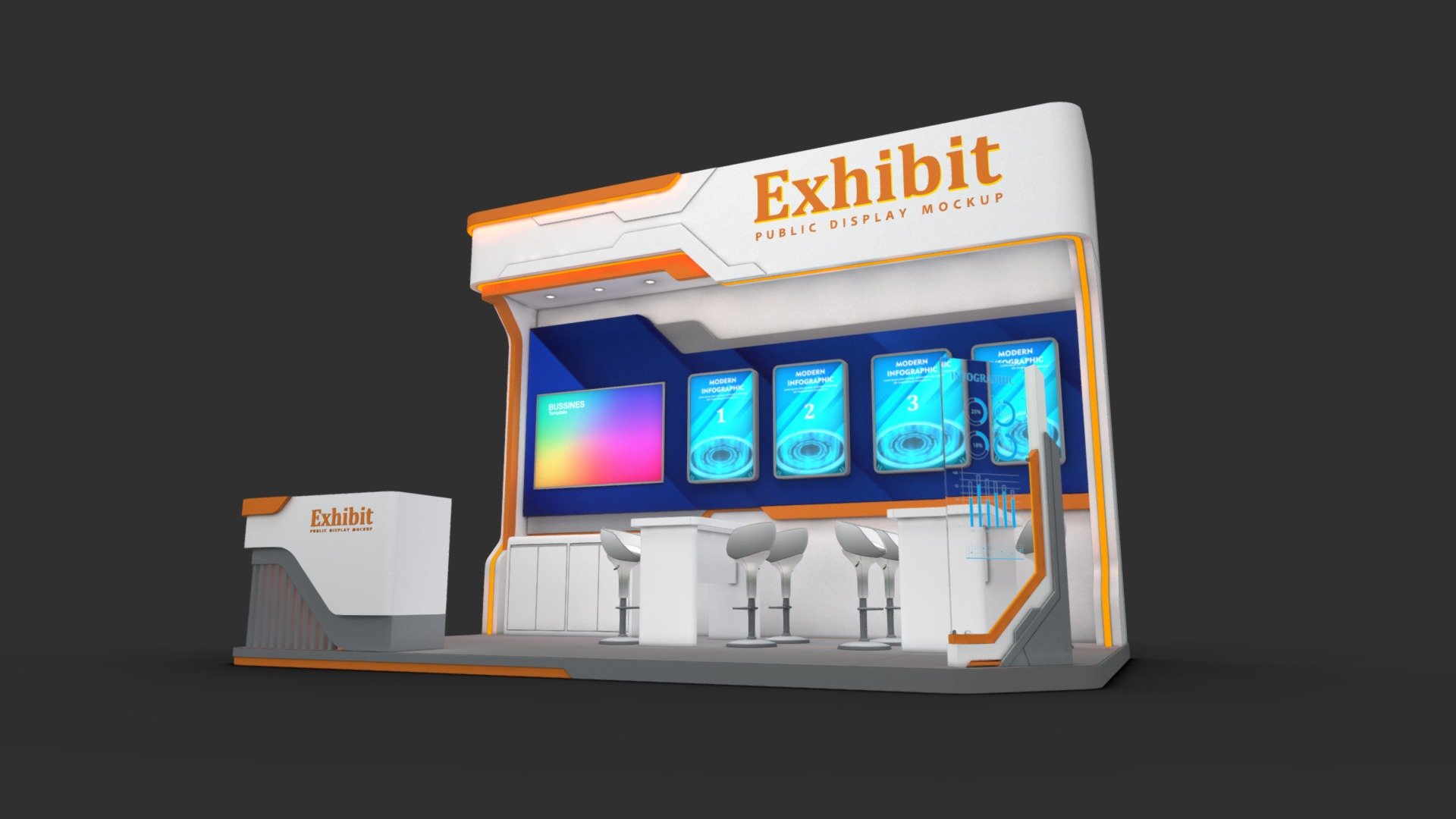 EXHIBITION STAND_2205_15 Sqm - Buy Royalty Free 3D model by fasih.lisan ...