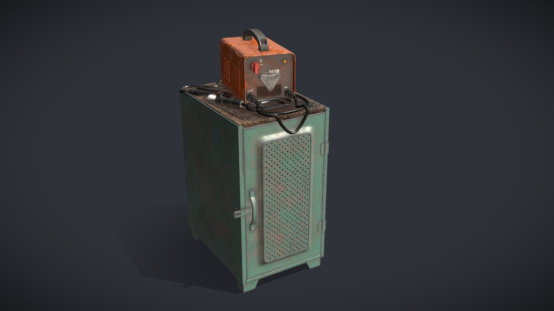 Rusty Arc Welder And Cabinet - 3D model by nako.exe [775fa29] - Sketchfab