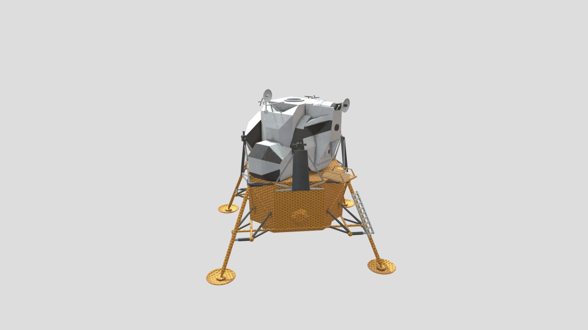 Lunar Lander Model - 3D model by Cameron-Main [7760286] - Sketchfab