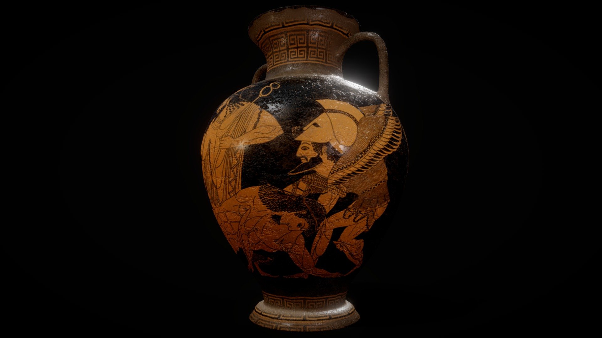 Ancient Greek Amphora - Download Free 3D model by alexi.smnd [77603e3 ...