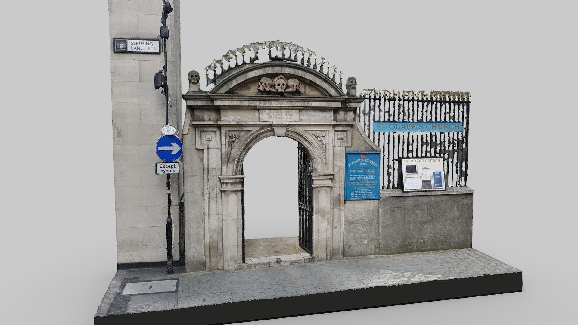 St Olave's Church Entrance Arch - Download Free 3D model by artfletch ...