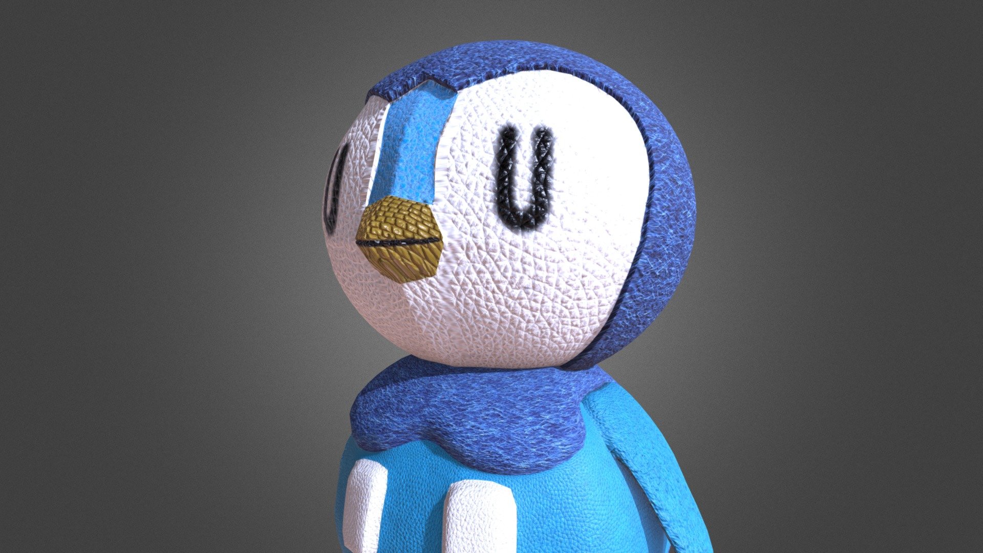 Sculpt Pokemon - Piplup - Low Poly - 3D model by Thanitos [7763539 ...
