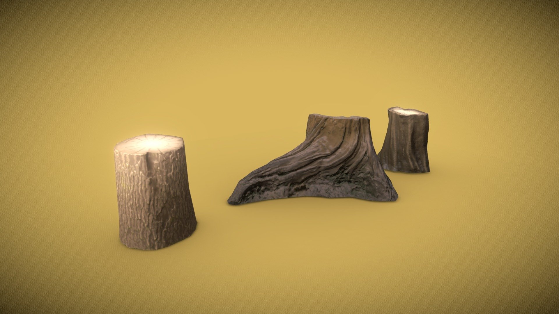 Stylized tree trunks 1 - Buy Royalty Free 3D model by JoaquínM ...