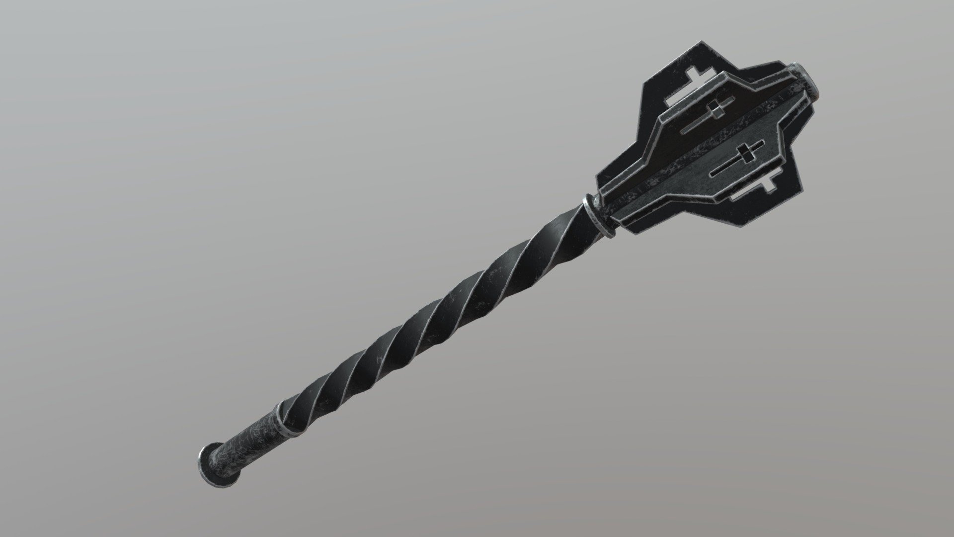 Flanged mace - Download Free 3D model by Max7BE [7767807] - Sketchfab