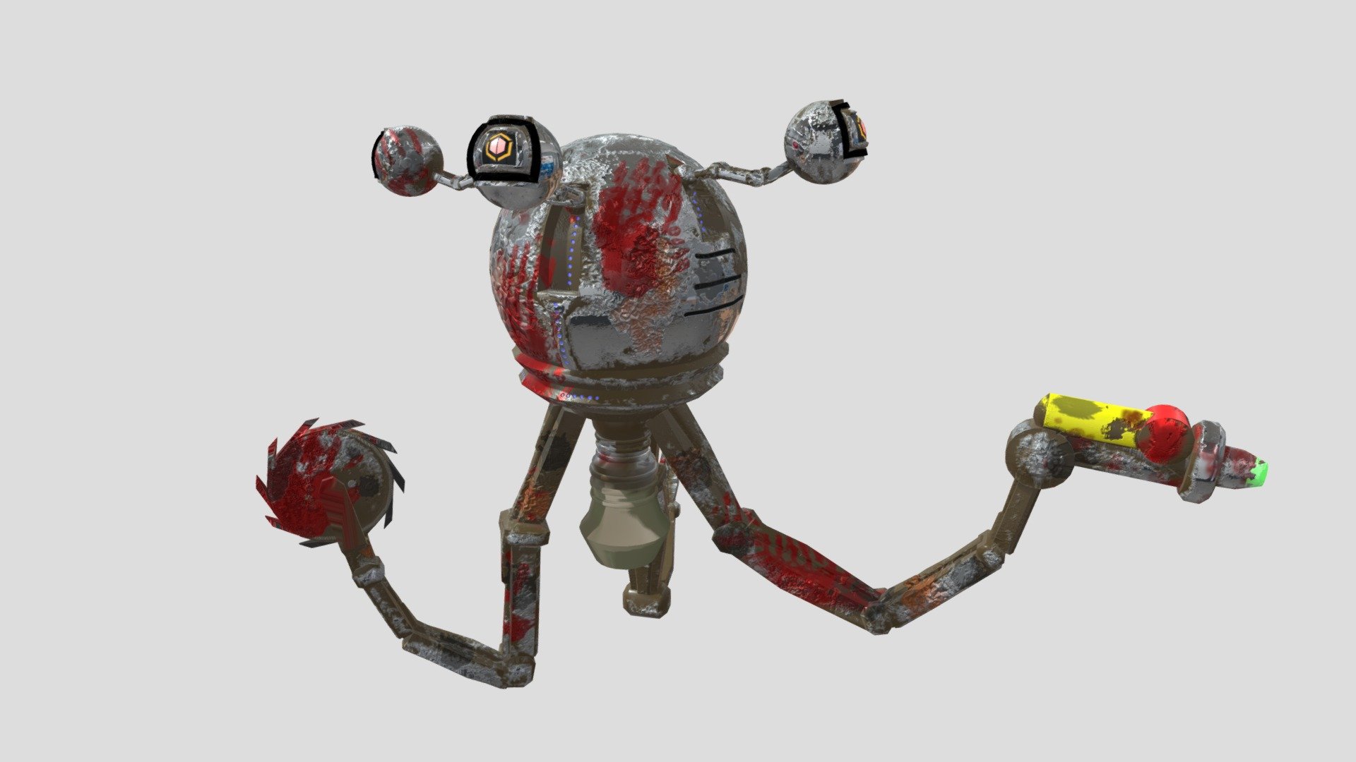 Mr Handy (Damaged). - 3D model by Ian.F [77678fa] - Sketchfab