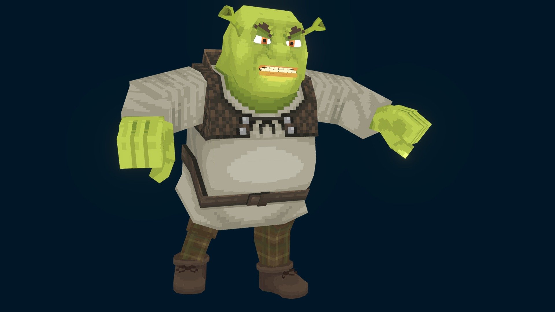 Shrek - 3D model by cazfps [7768ce9] - Sketchfab