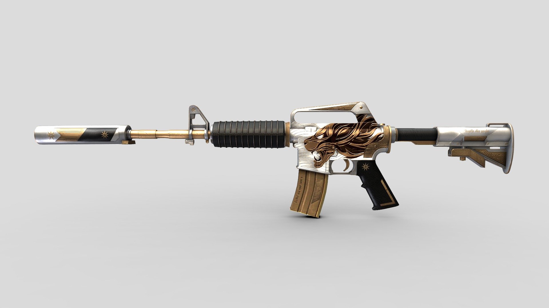 M4A1S | King's Light - 3D model by nextgenz [7768e58] - Sketchfab